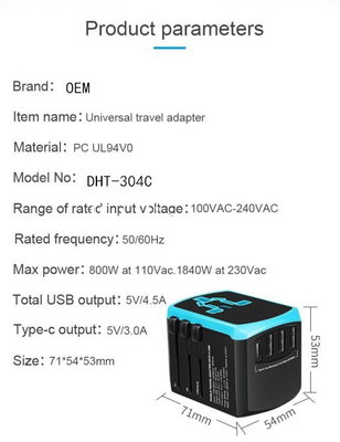 Electronic gadgets fast charger Type C adapter usb travel adaptor EU AUS UK US plugs outlet supplier