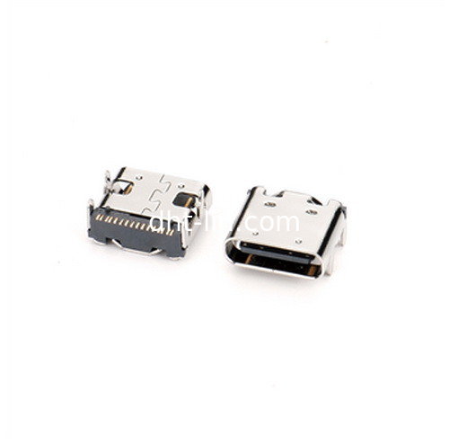 USB3.1 16 pin Type-C DIP Flat Edge 20V 5A Micro USB Connectors Female Port Jack Tail Plug Socket Electric Terminals supplier